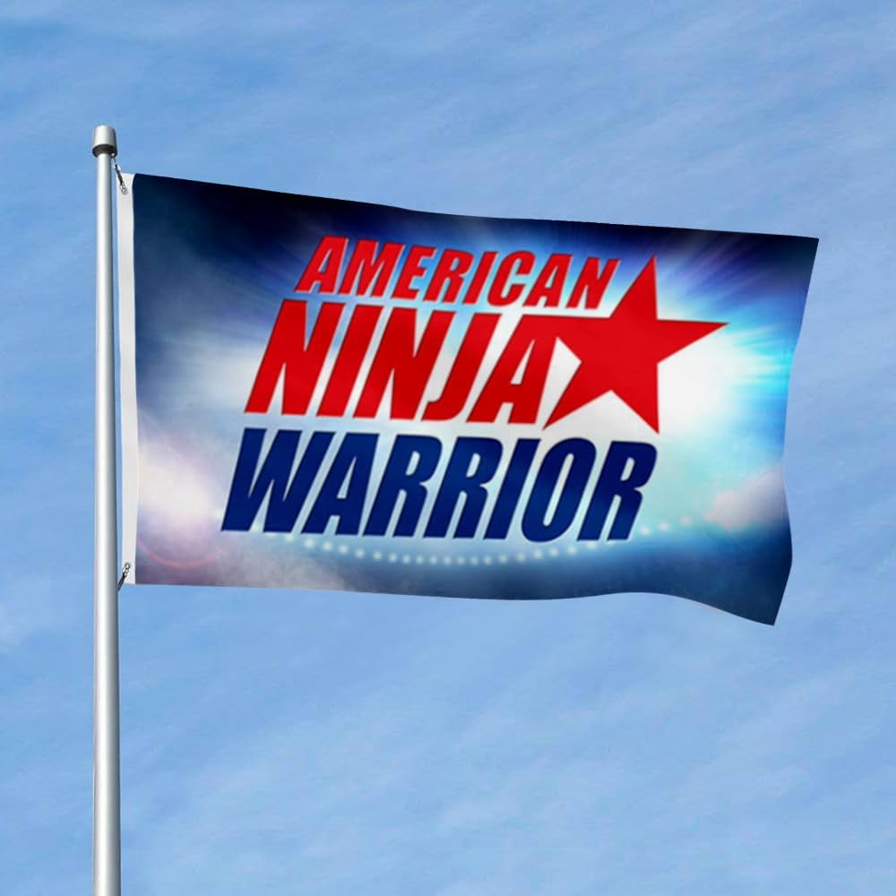 American Ninja Warrior Flag Banner 3x5ft Vivid Color Double Stitched ...