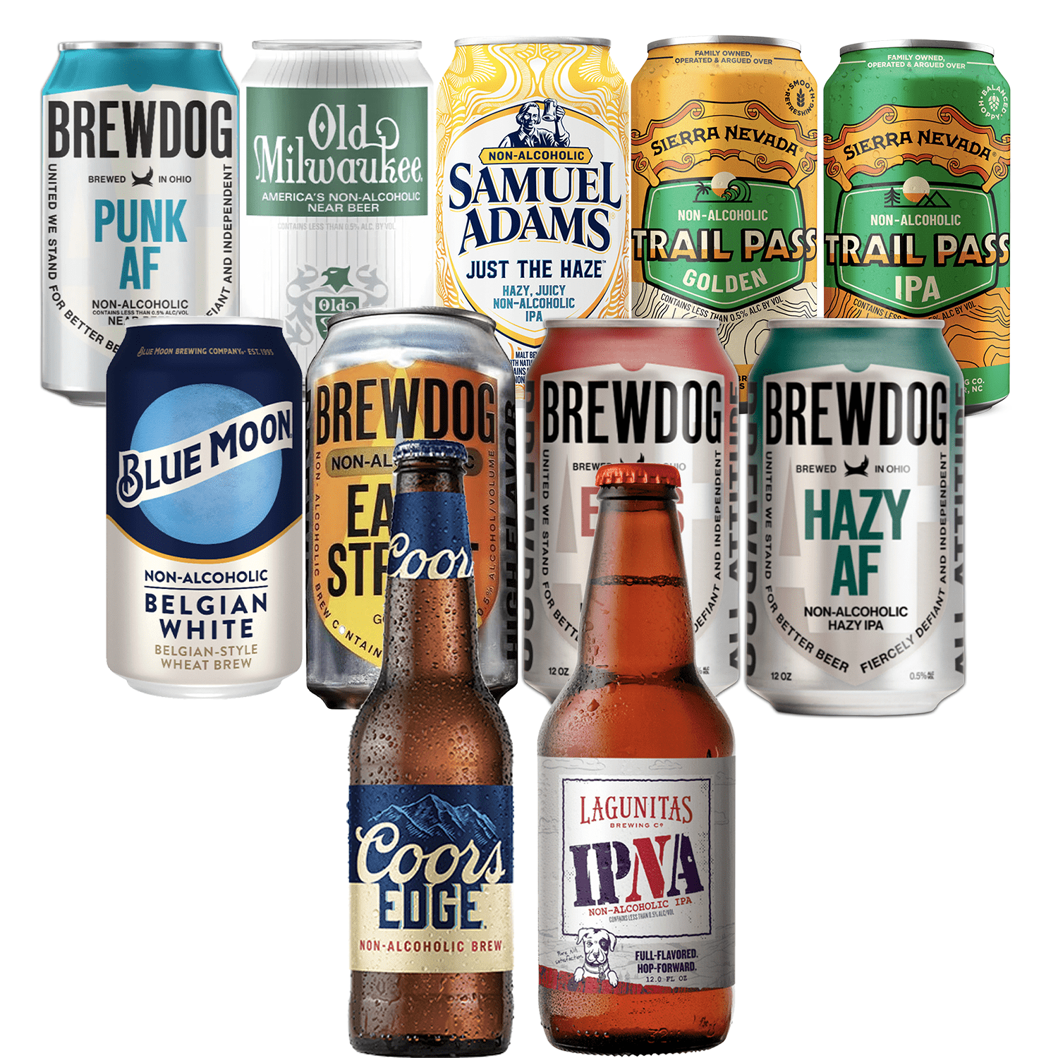 American Non-Alcoholic Beer Sampler 11 Pack – Includes Blue Moon ...