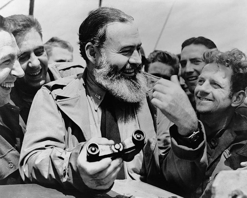 American Novelist Ernest Hemingway - 20x30 Inch Laminated Aviation ...