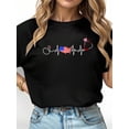 American Nurse 4th of July USA Flag Map Patriotic RN Nursing T-Shirt ...