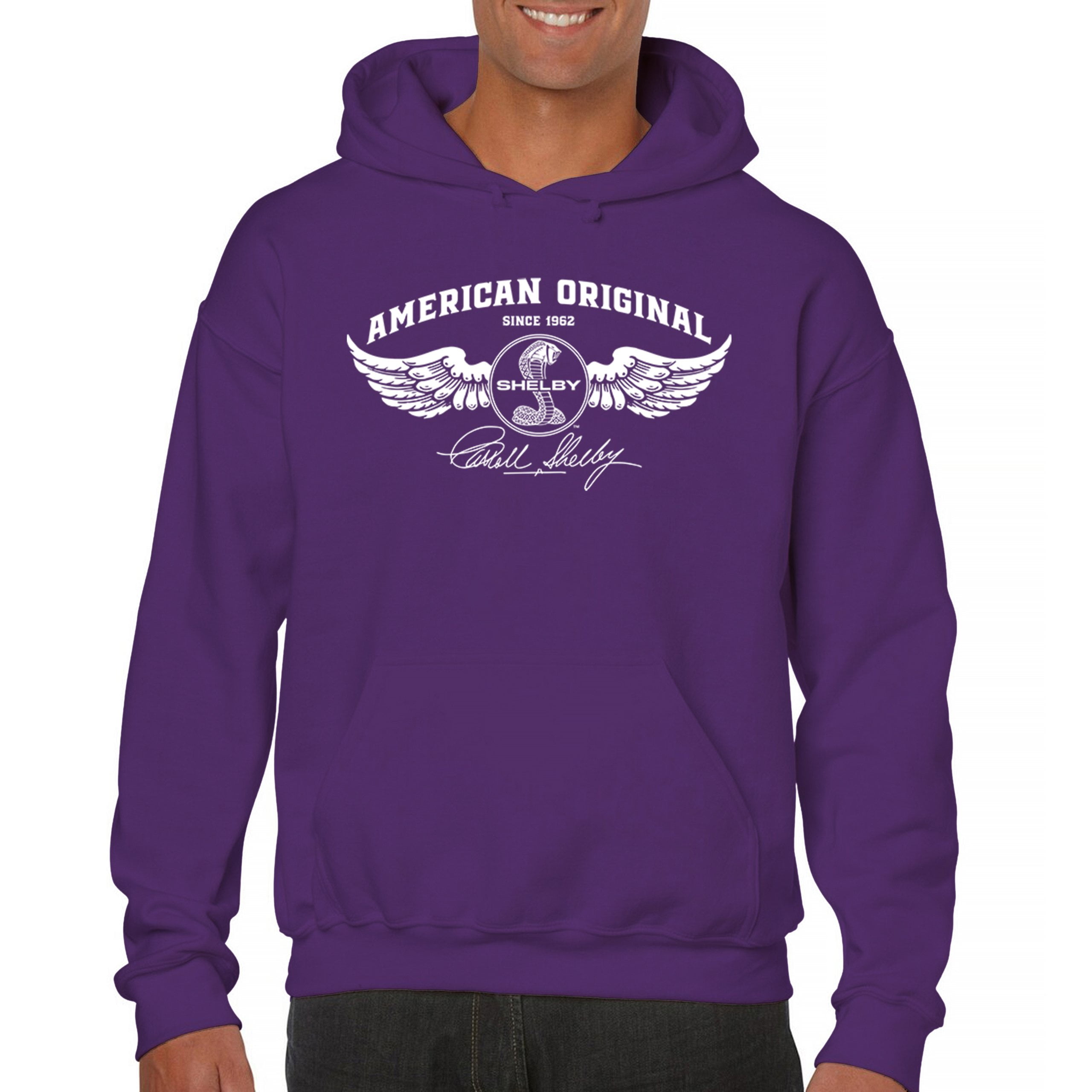 American Original Shelby Since 1962 Sweatshirt Cobra Wings Classic Muscle Car GT500 Mustang ...