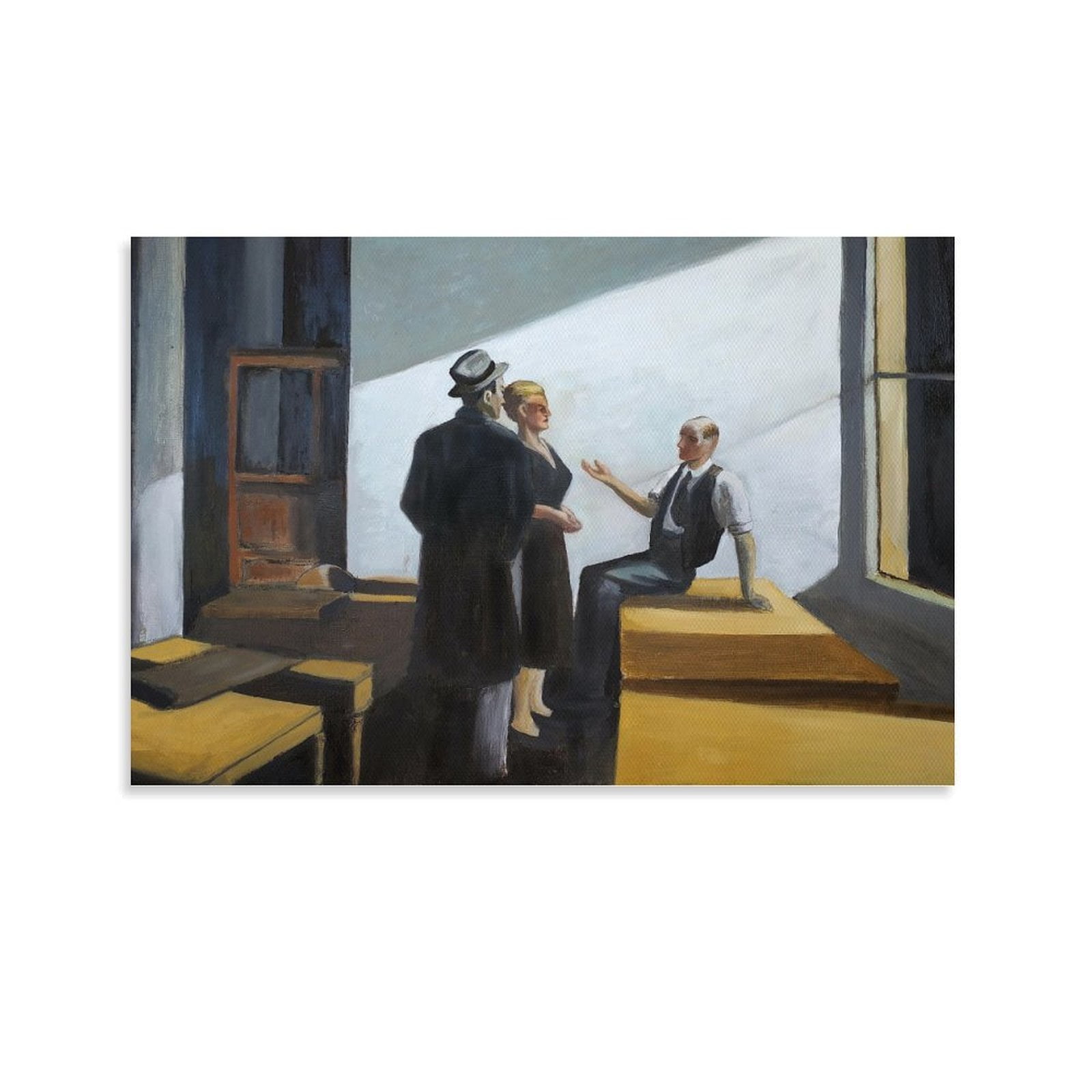 American Painter Edward Hopper Conference at Night Poster Posters Art ...