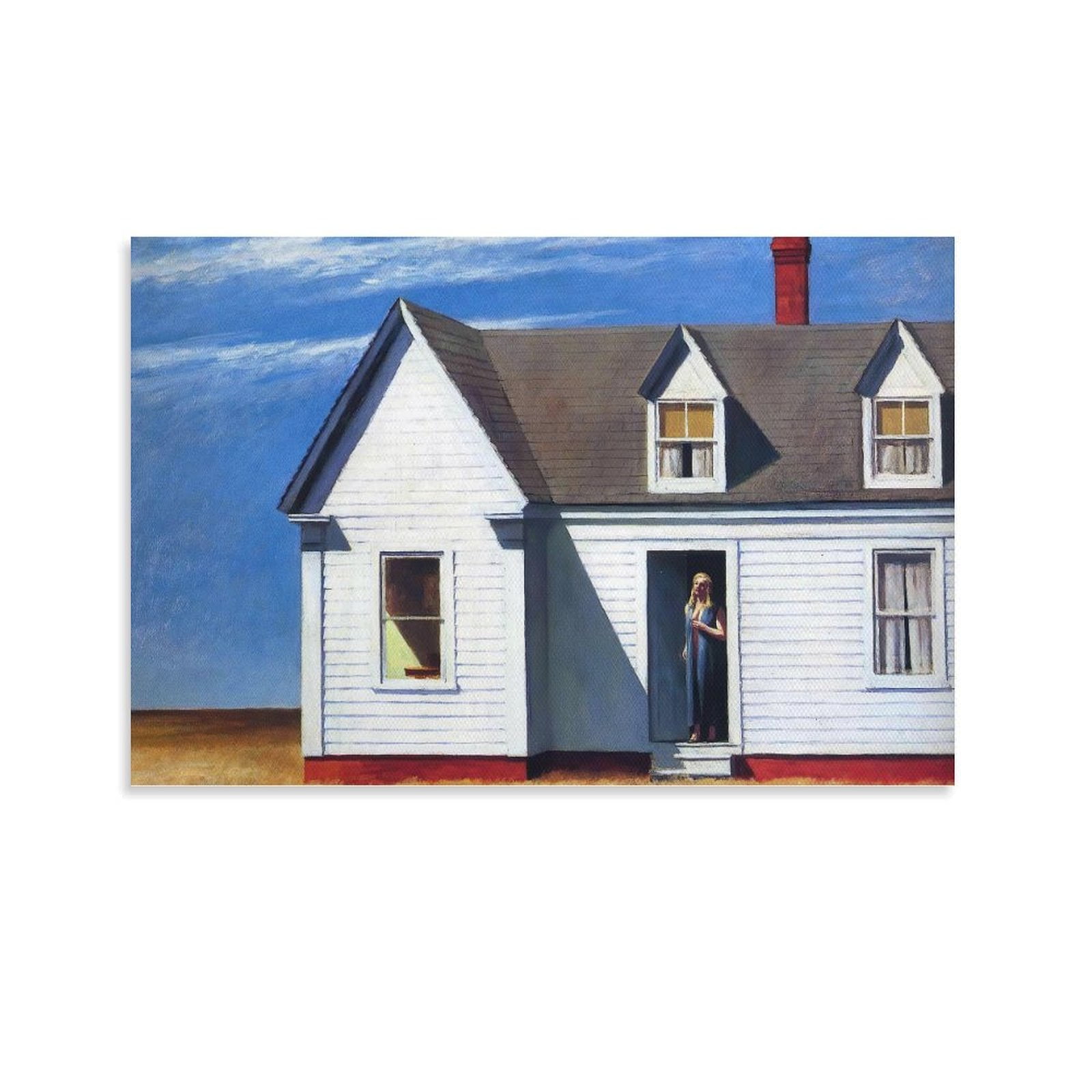 American Painter Edward Hopper High Noon Poster Art Poster Canvas ...