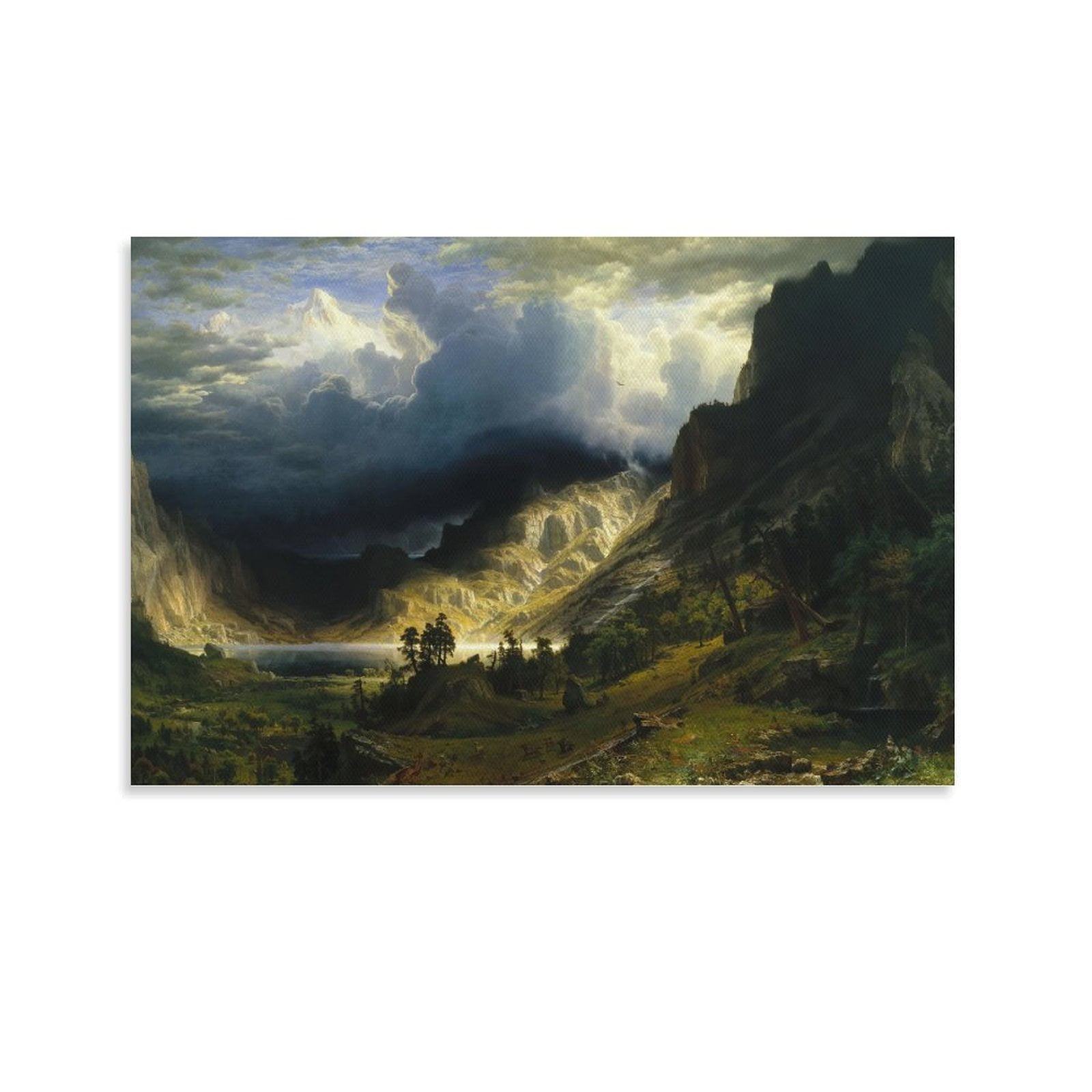 American Painters Albert Bierstadt A Storm in The Rocky Mountains ...
