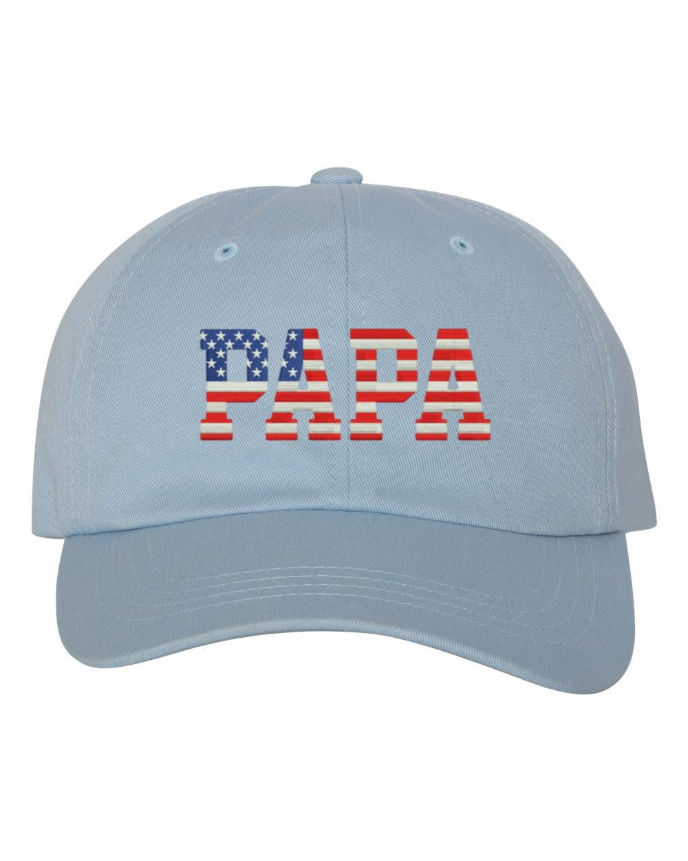 American Papa USA Flag Embroidered Patriotic Style Classic Dad Hat ...