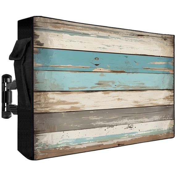 American Pastoral Outdoor TV Cover 70 to 75 inch Vintage Green Wood ...