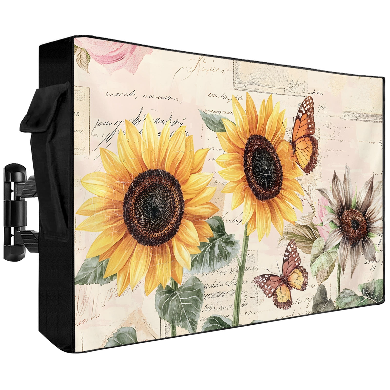 American Pastoral Style Outdoor TV Cover 48 to 50 inch Sunflower ...