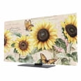 American Pastoral Style TV Dust Cover 32 Inch, Sunflower Flower Farm ...