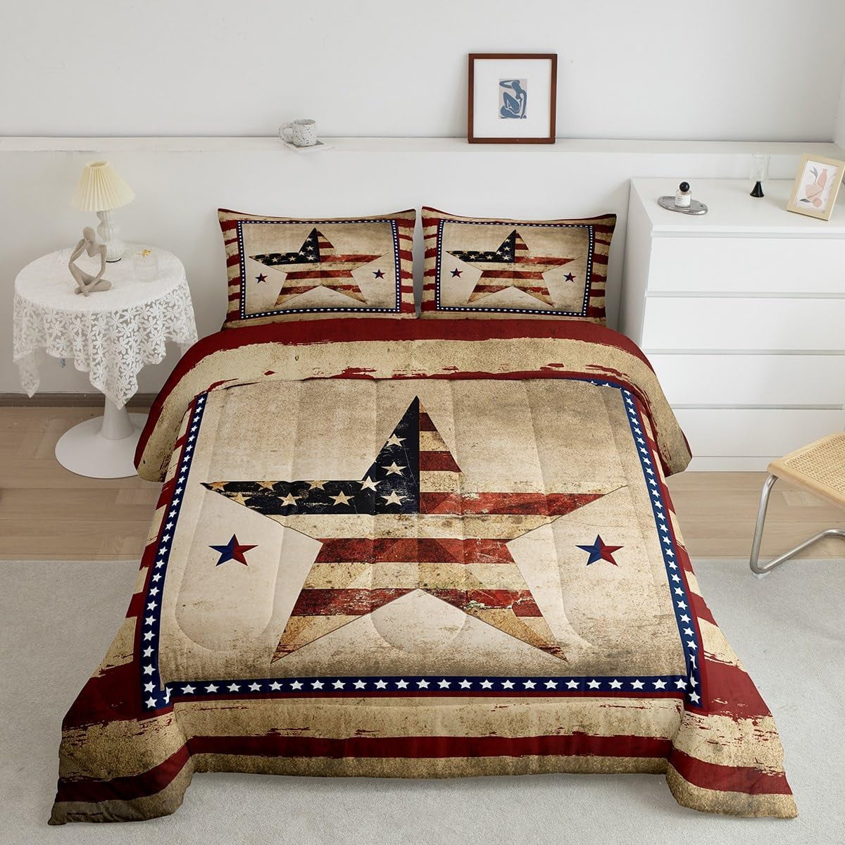 American Patrioctic Comforter Set 4th of July Twin Bed Comforter Set ...