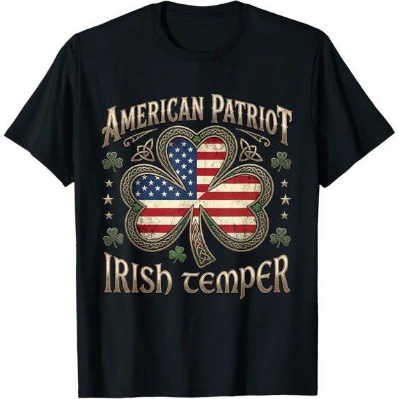 American Patriot Irish Temper T-Shirt - Walmart.com