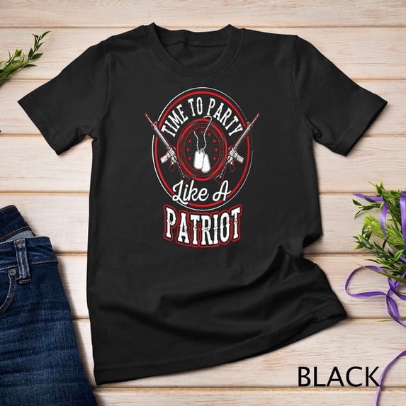 American Patriot Time To Party Like A Patriot Patriotic Holiday Graphic ...