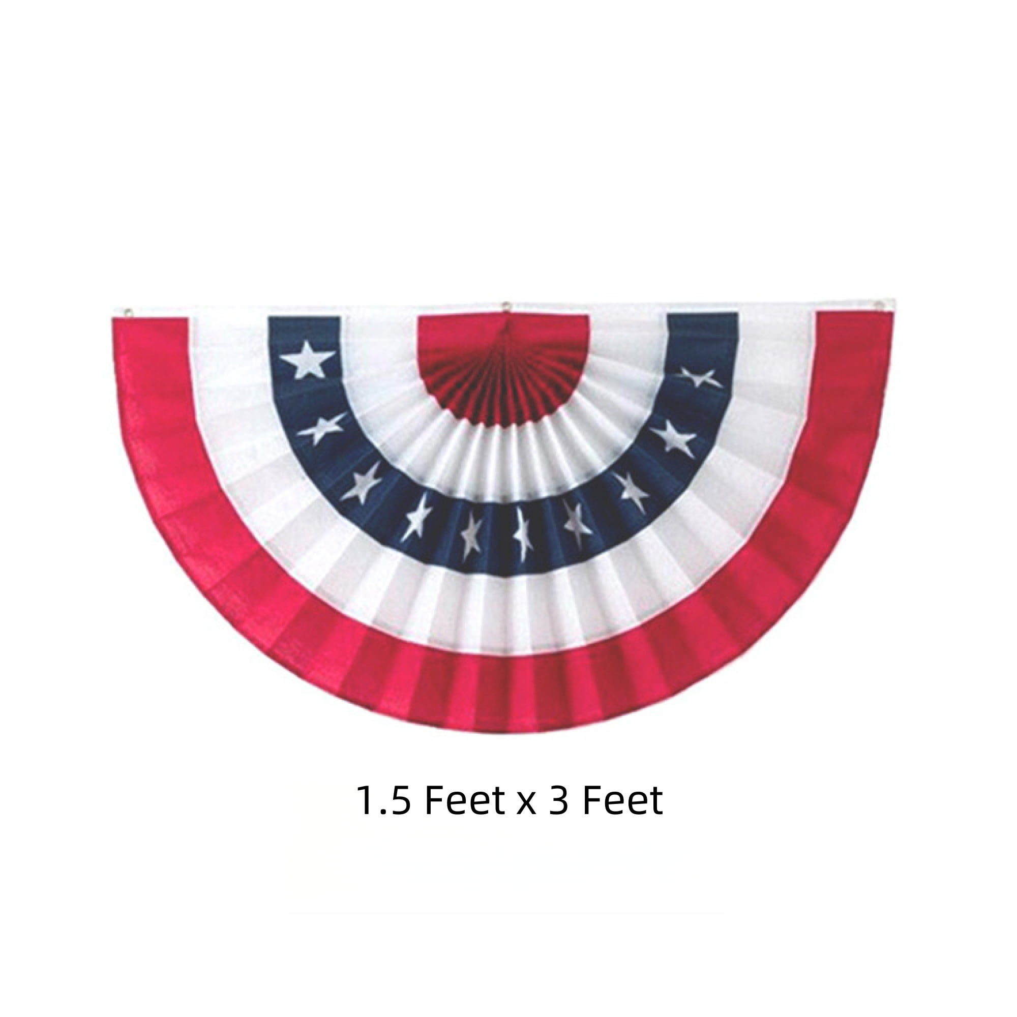 American Patriotic Bunting Banner USA Flag, Americana Pleated Fan Flag ...