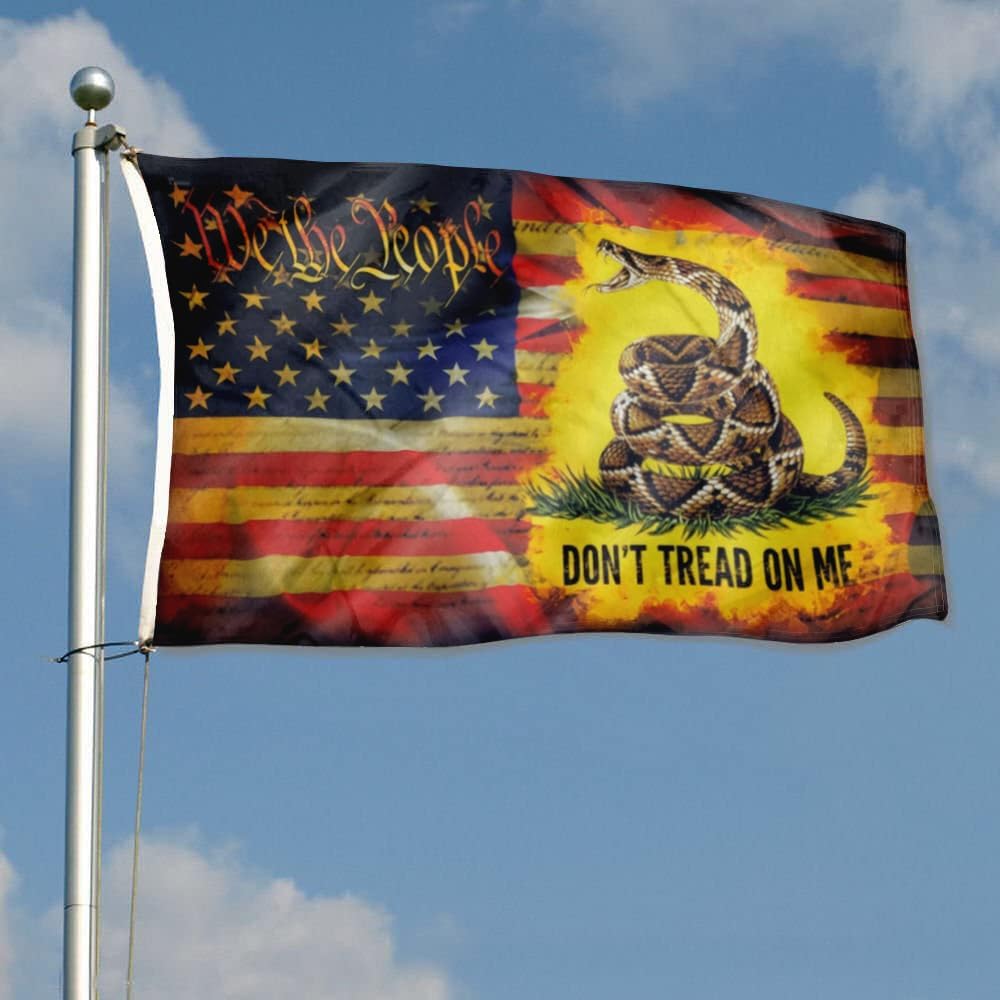 American Patriotic Gadsden We the People Dont Tread On Me Flag Banner ...