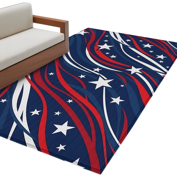 American Patriotic Kitchen Runner Rug 2.7x5 Washable Runners for ...
