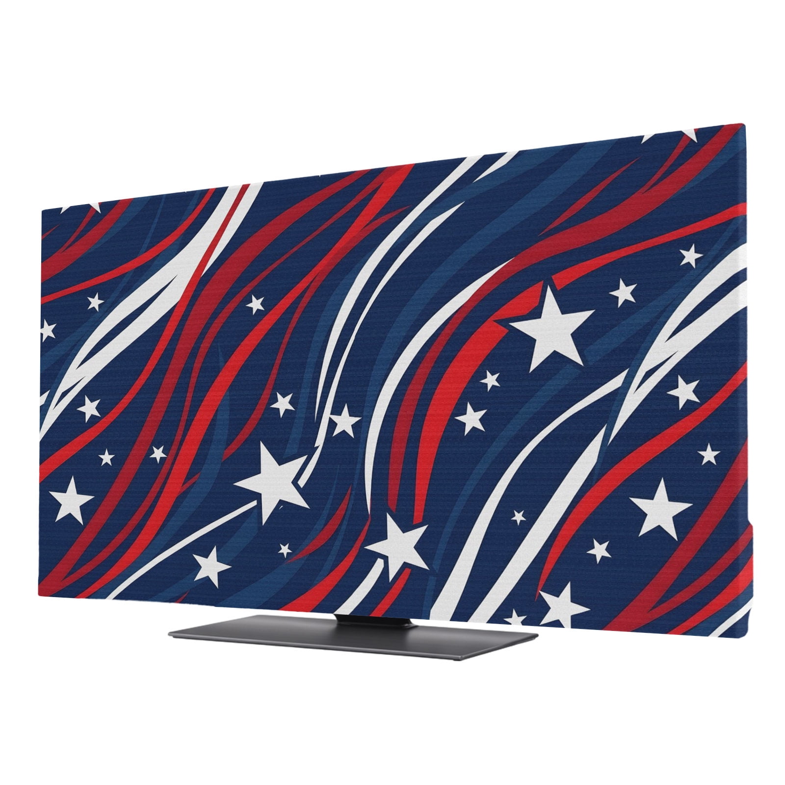 American Patriotic TV Cover for 65 Inch Screen,Stretch Fabric Dustproof ...