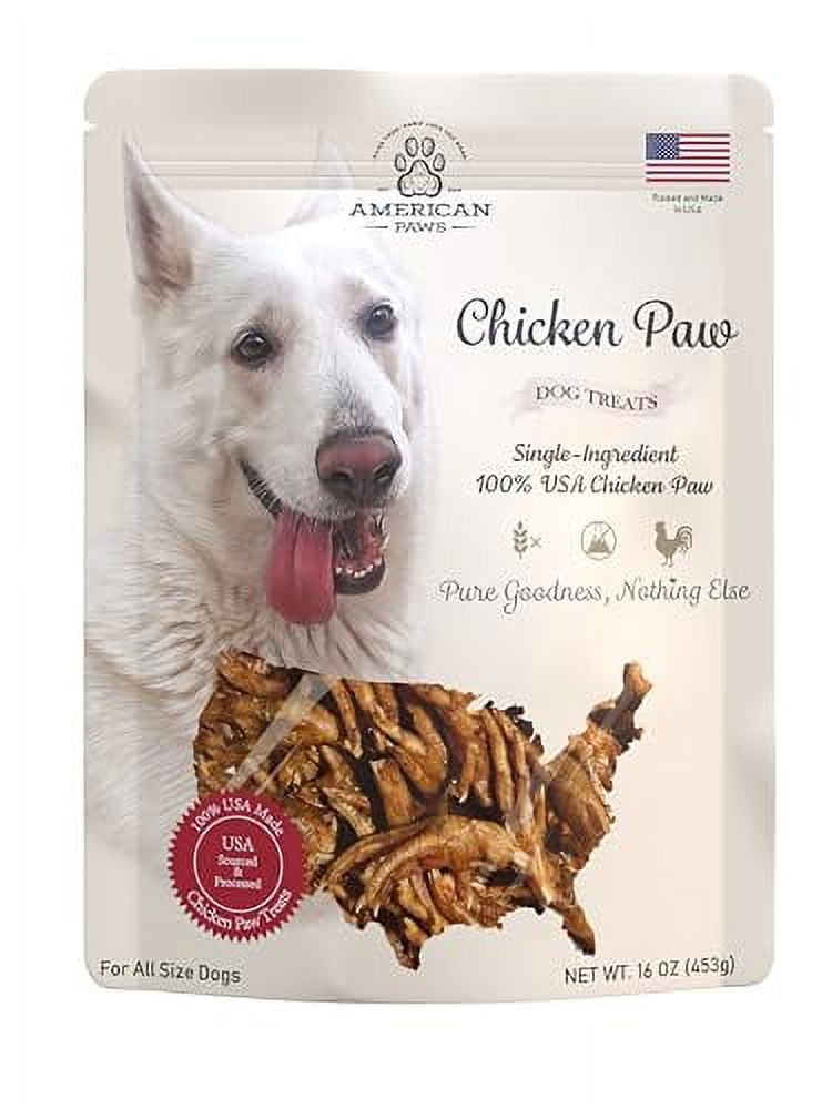American Paws Dehydrated Chicken Feet Dog Treats, Only One Ingredient ...