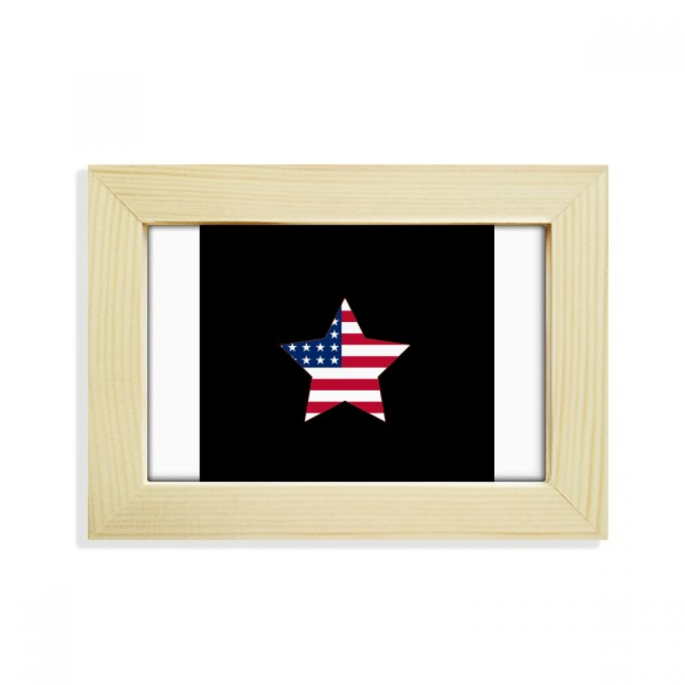 American Pentagram Flag Star Desktop Decorate Photo Frame Picture Art ...