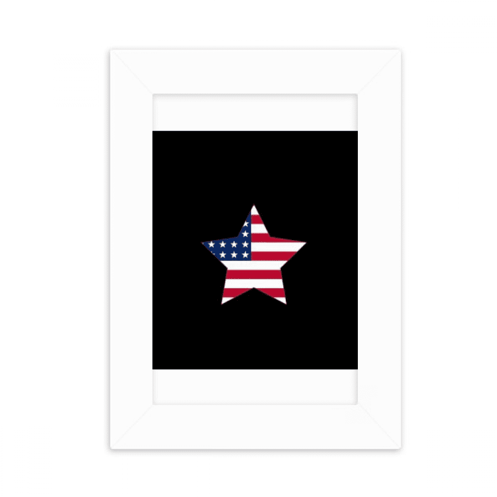 American Pentagram Flag Star Desktop Photo Frame Picture Display ...
