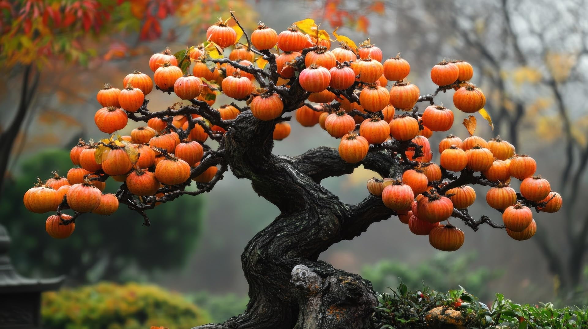 American Persimmons Bonsai Tree for Growing - 1 Year Seedling - Ready ...
