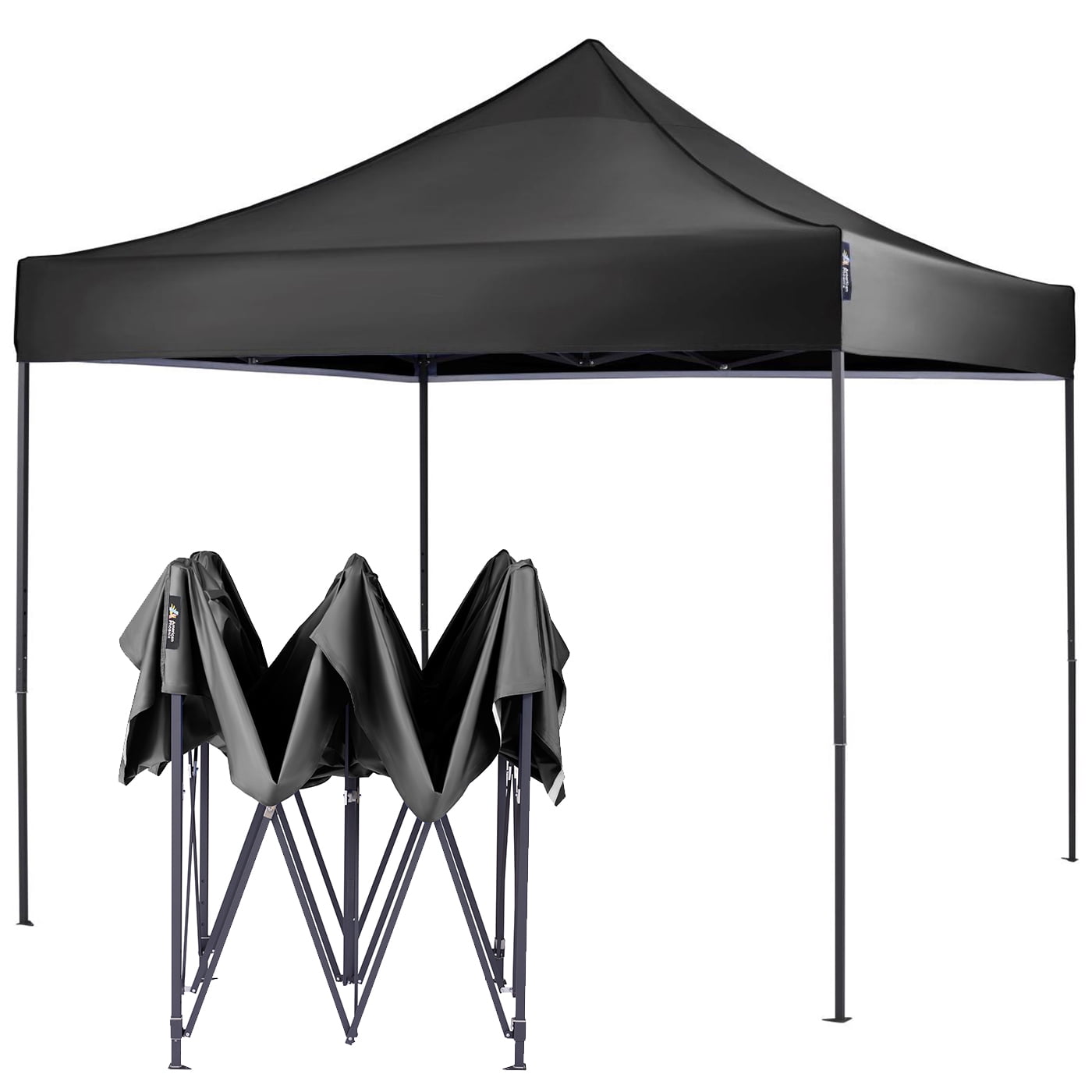 American Phoenix 10x10 ft Black Pop up Canopy Tents Portable Commercial ...