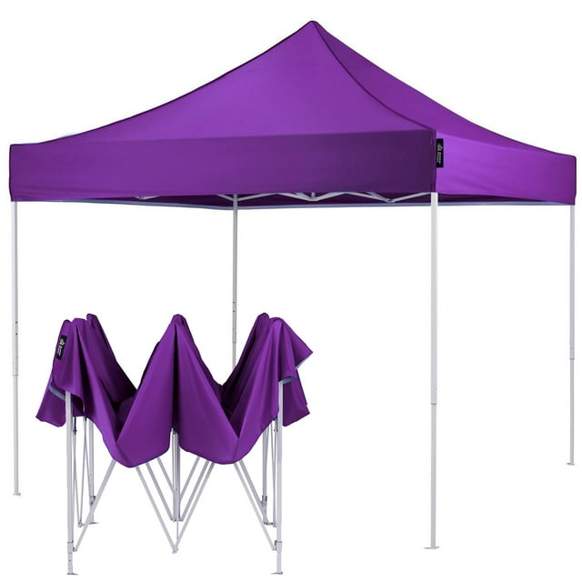 American Phoenix 10x10 ft Purple Pop up Canopy Tents Portable ...