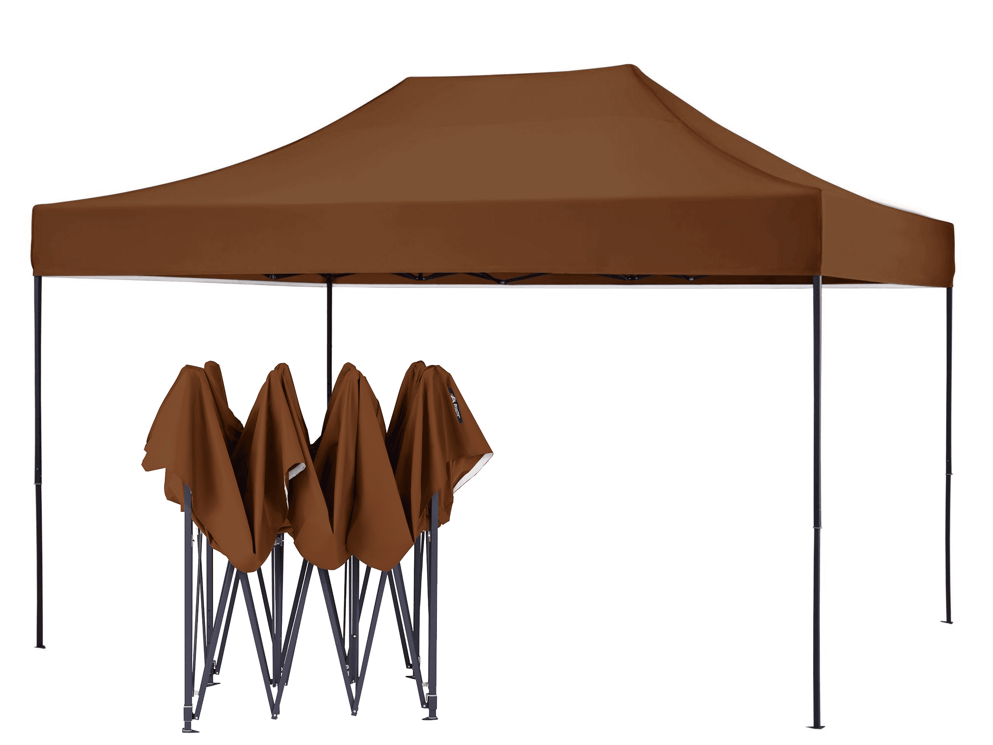 American Phoenix 10x15 ft Brown Pop up Canopy Tents Portable Commercial ...