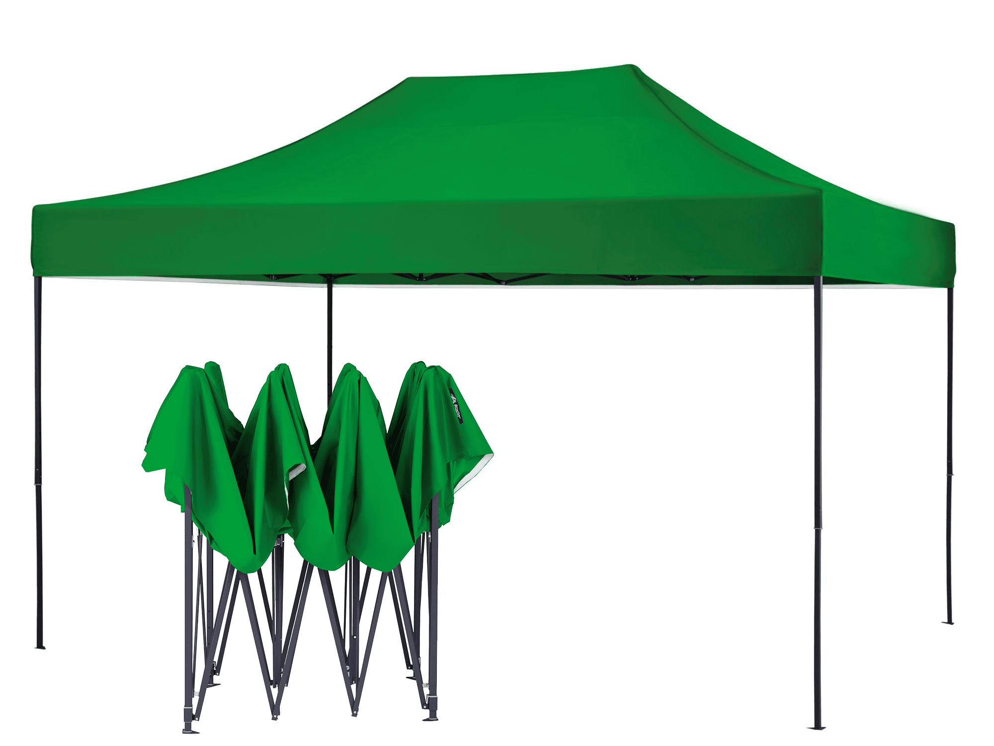 American Phoenix 10x15 ft Green Pop Up Canopy Tent, Adjustable Height ...