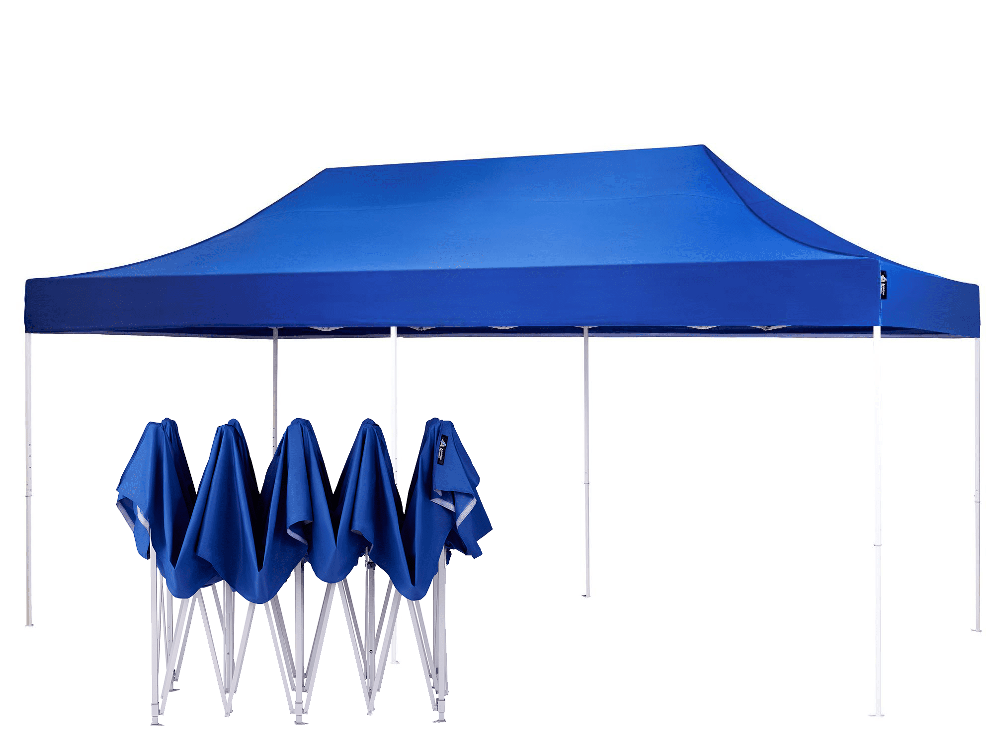 American Phoenix Outdoor Large 10x20 ft Heavy Duty Blue Pop-Up Canopy ...