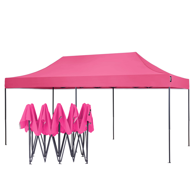 American Phoenix Outdoor Heavy Duty Waterproof 10x20 ft Pink Pop up ...