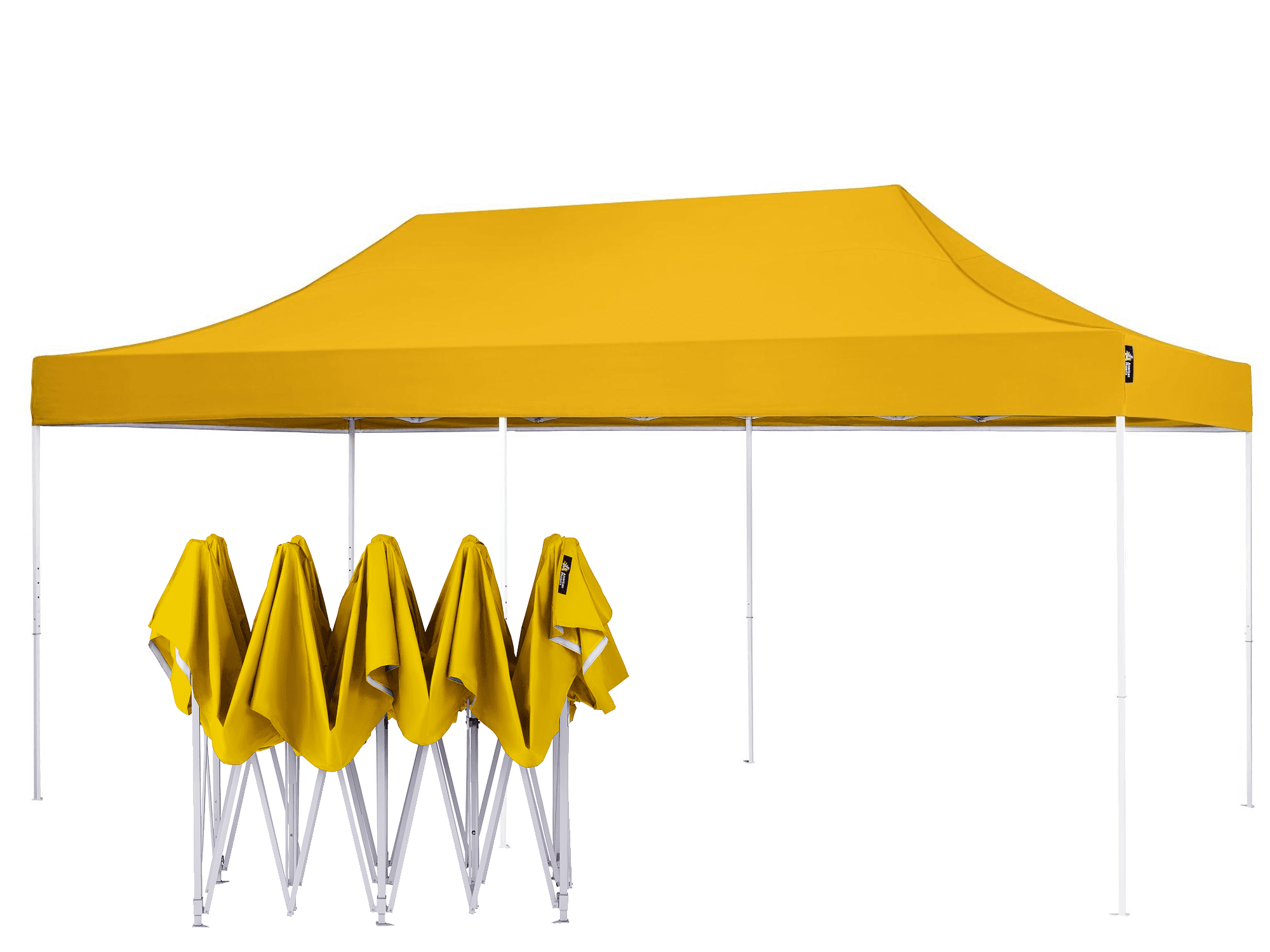 American Phoenix 10x20 ft Pop up Tent, Yellow, Waterproof, Sturdy Frame ...