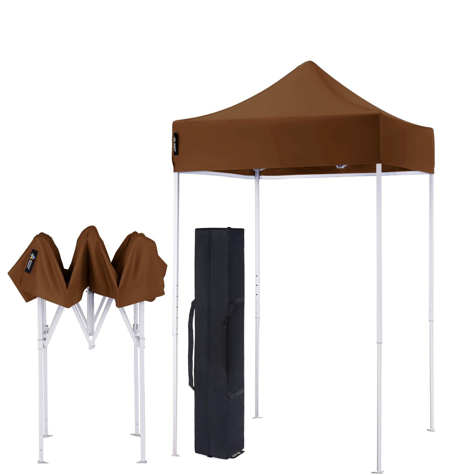 American Phoenix 5x5 ft Brown Pop up Canopy Tents Portable Outdoor Sun ...