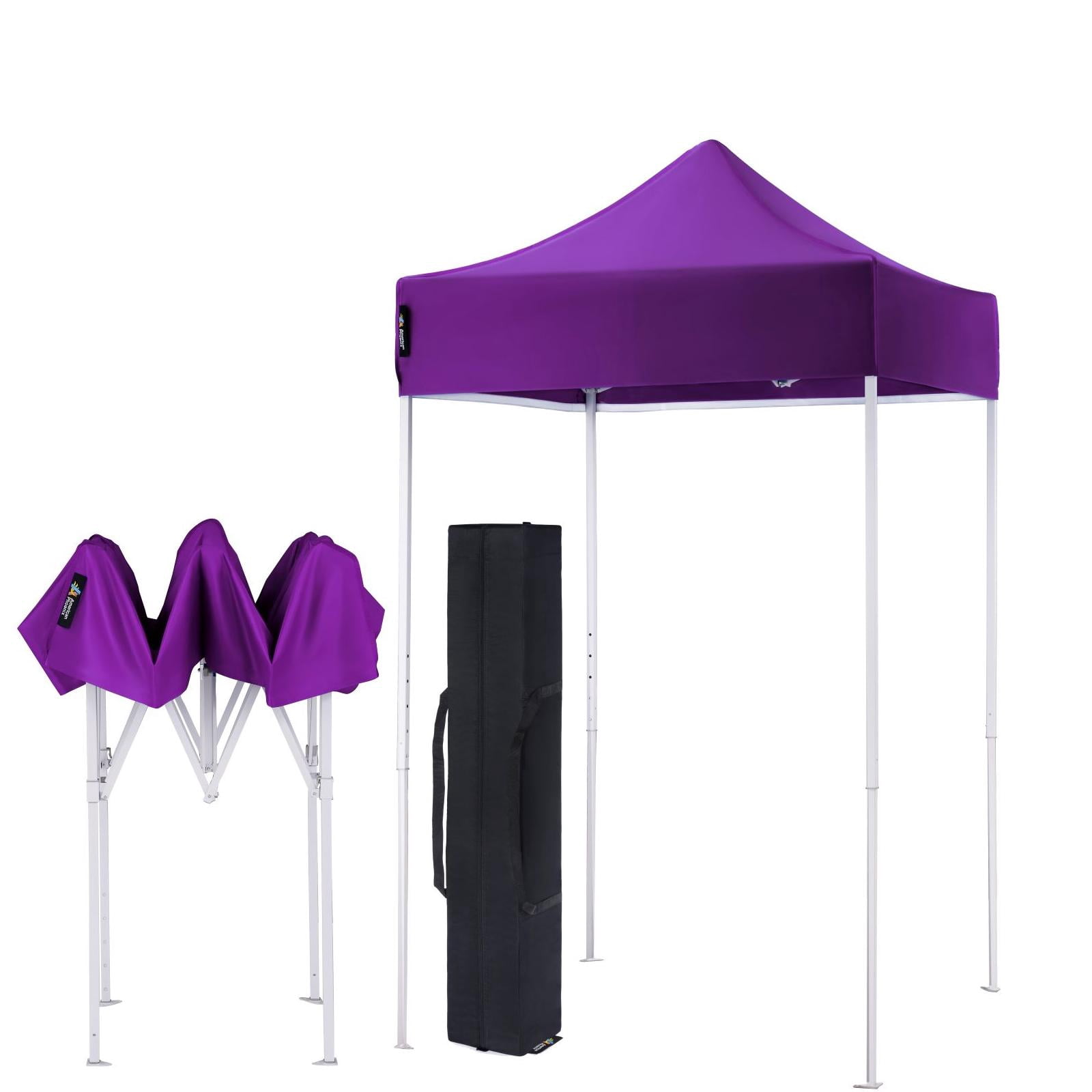 American Phoenix 5x5 ft Purple Pop up Canopy Tents Portable Outdoor Sun ...