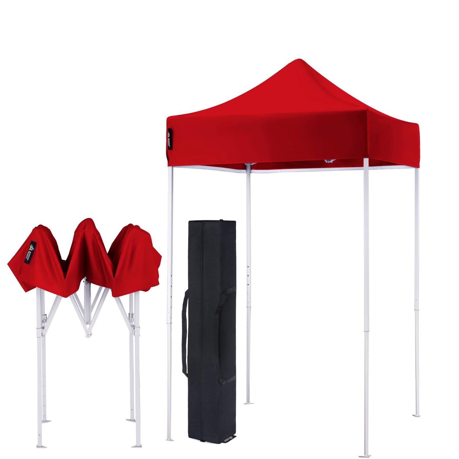 American Phoenix 5x5 ft Red Pop up Canopy Tents, Portable Outdoor Sun ...