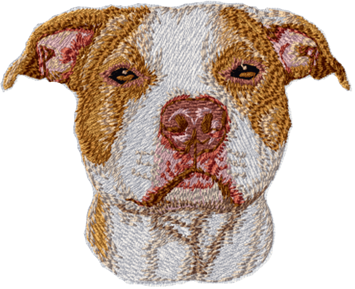 American Pitbull Terrier Embroidered Patch 3" x 3" Iron on - Walmart.com
