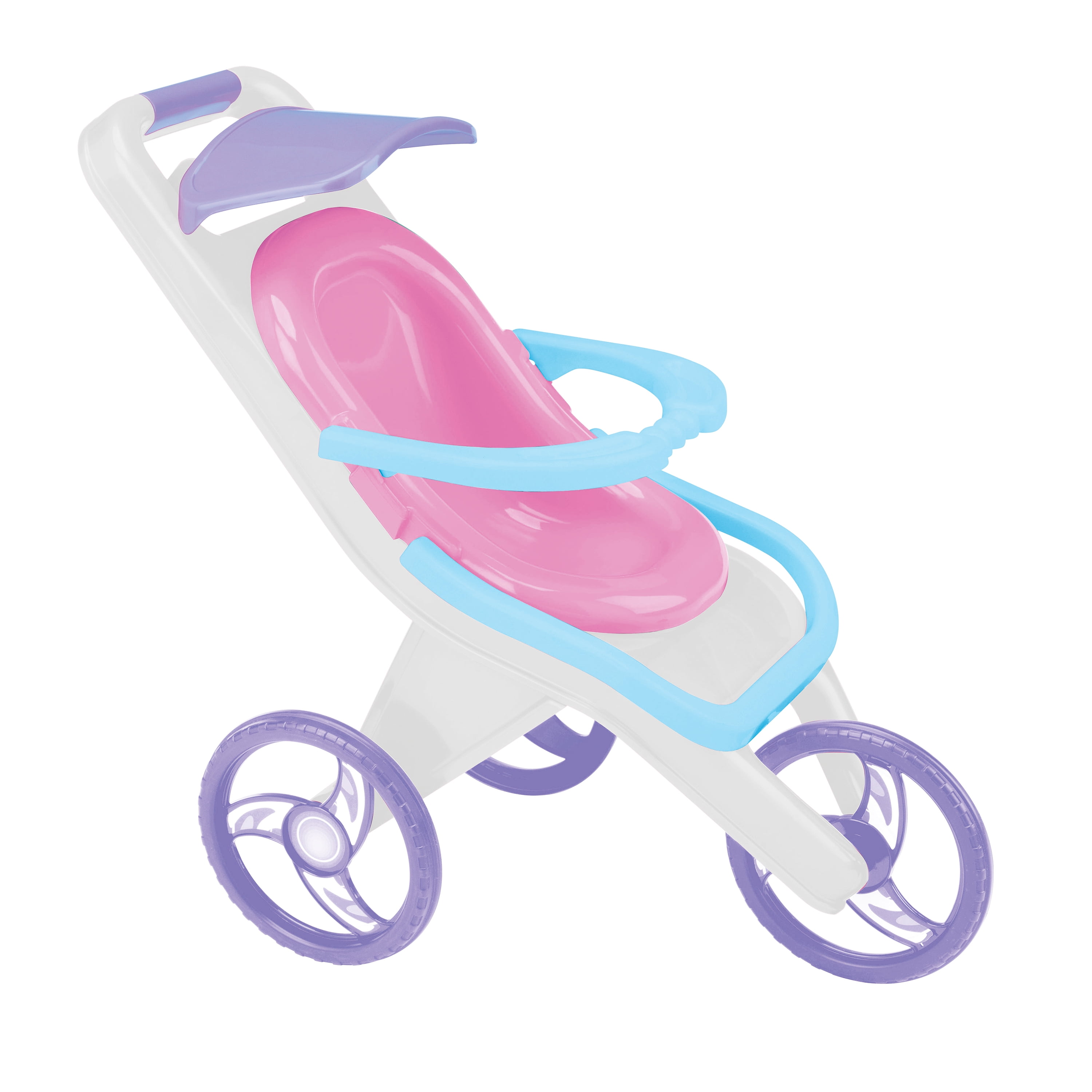 American Plastic Toys 3-in-1 Multi-Functional Doll Stroller with ...