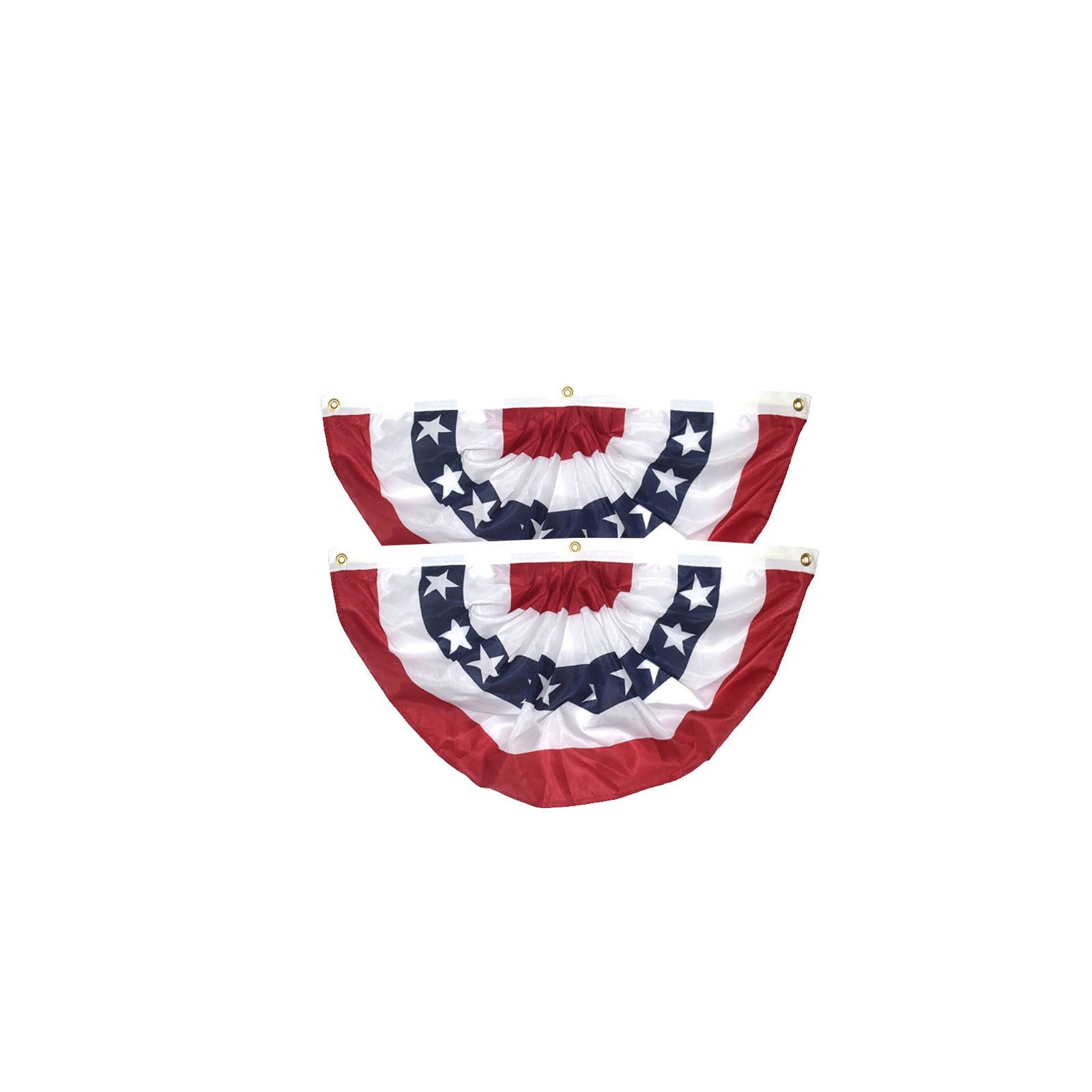 American Pleated Fan Flag, 45*90CM American Flag Bunting for Outside ...