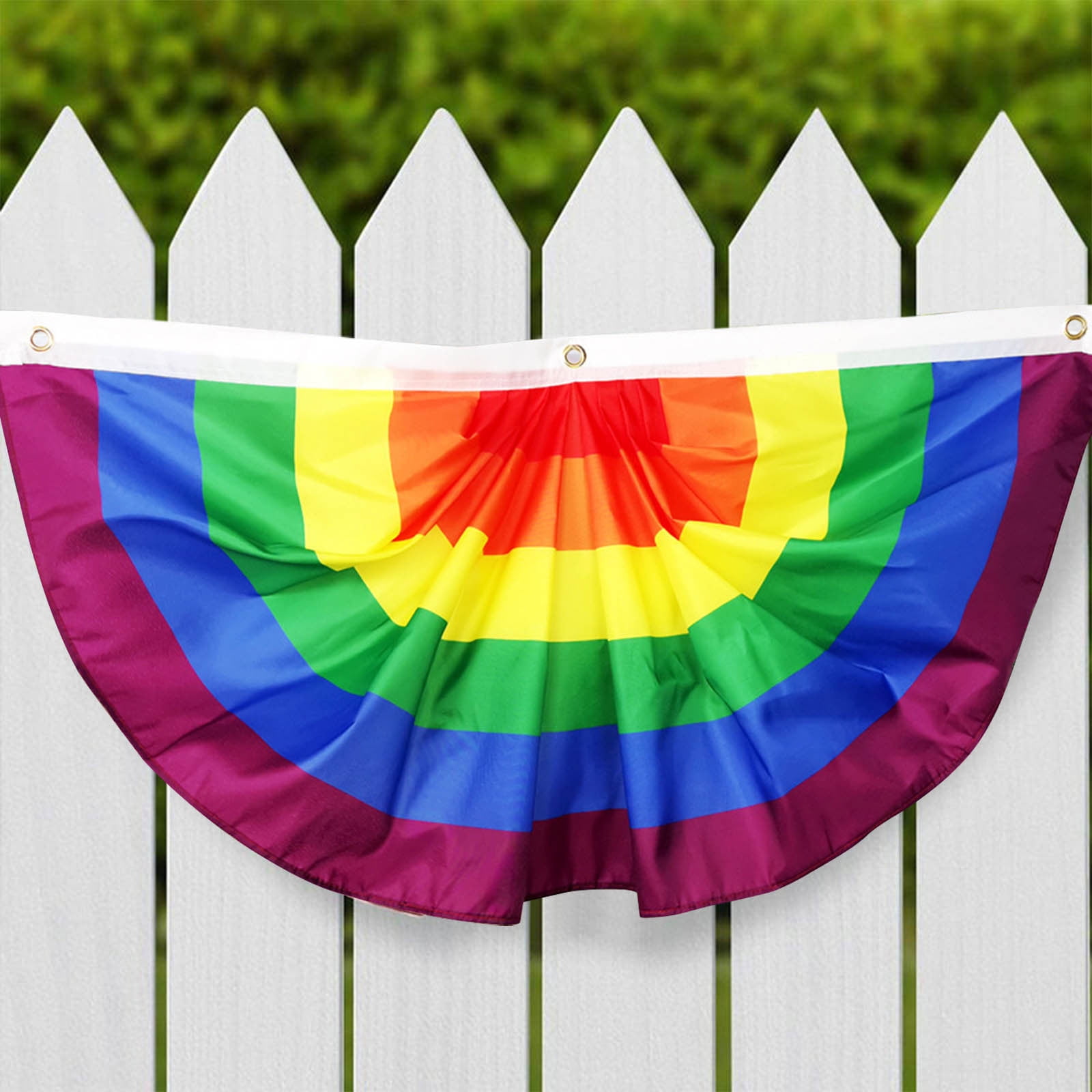 American Pleated Fan Flag,Patriotic Half Fan Banner,4th Of July ...