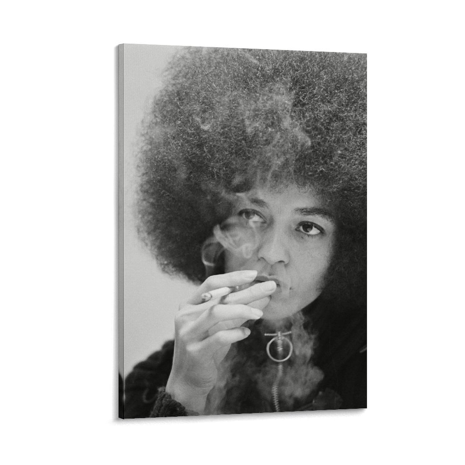 American Political Activist Angela Davis Celebrity Smoking Poster ...
