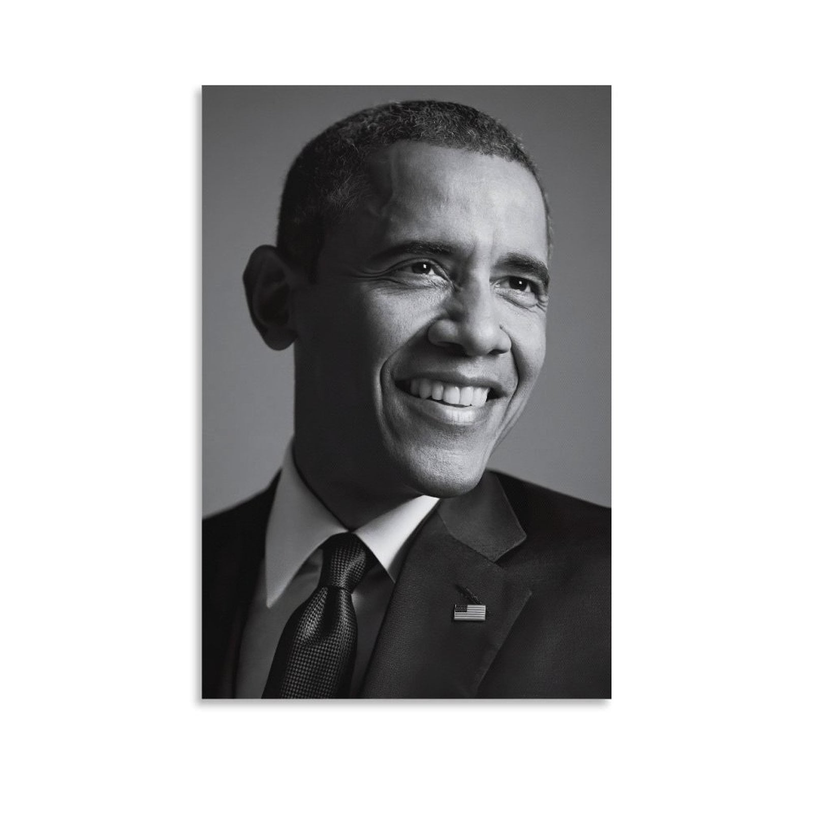 American Political Writers Barack Obama Black And White Poster Wall Art ...