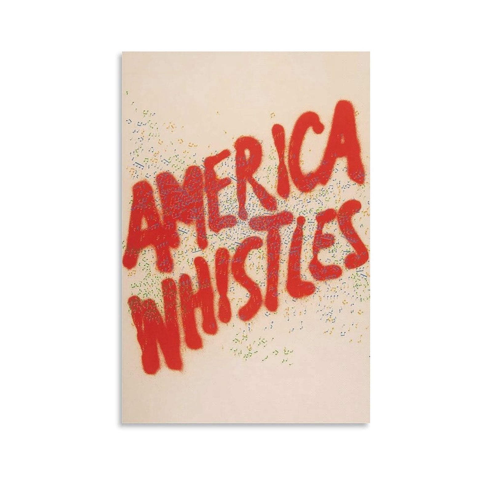 American Popist Artist Ed Ruscha《America Whistles, 1975》Art Abstract ...