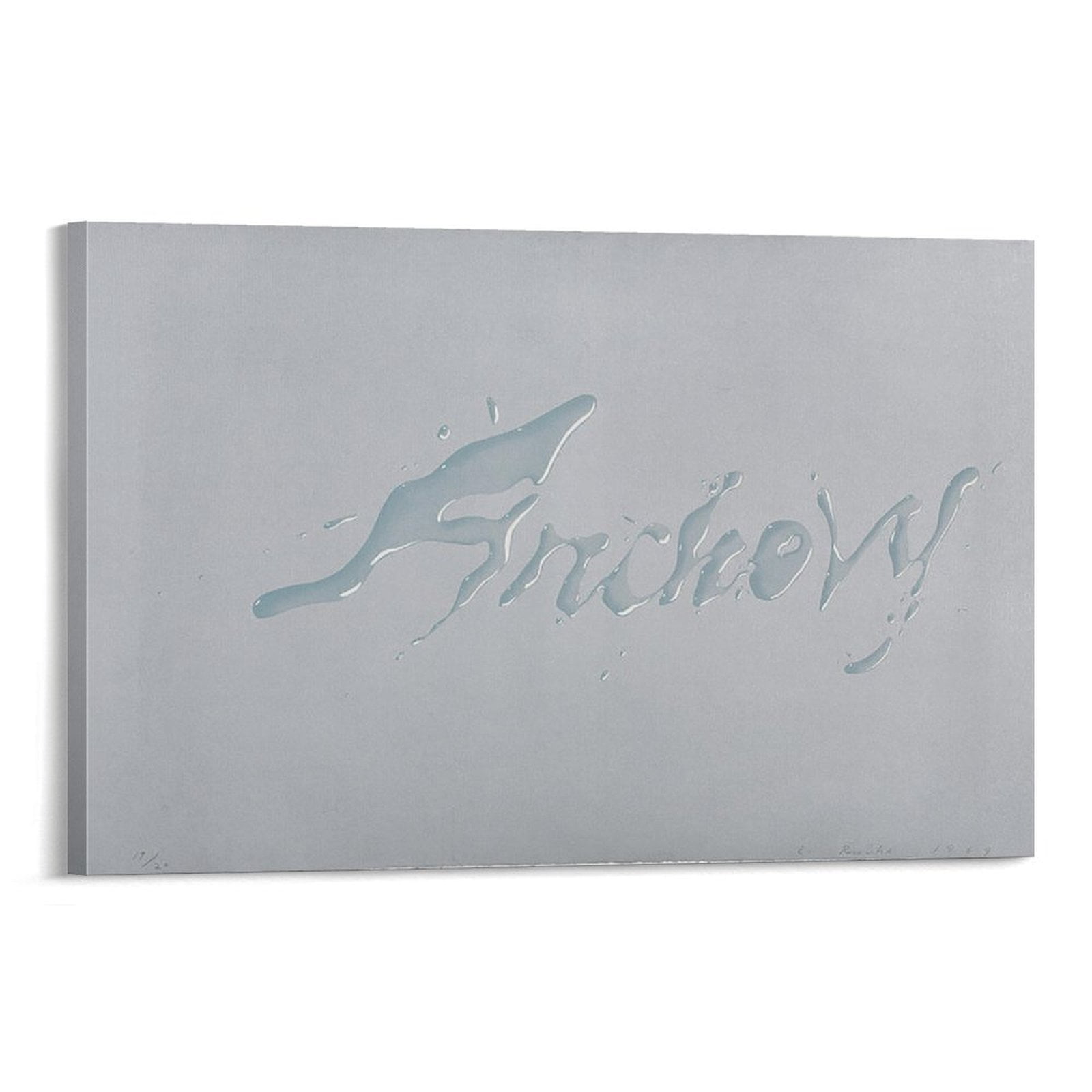 American Popist Artist Ed Ruscha《Anchovy, 1969》Art Abstract Poster ...