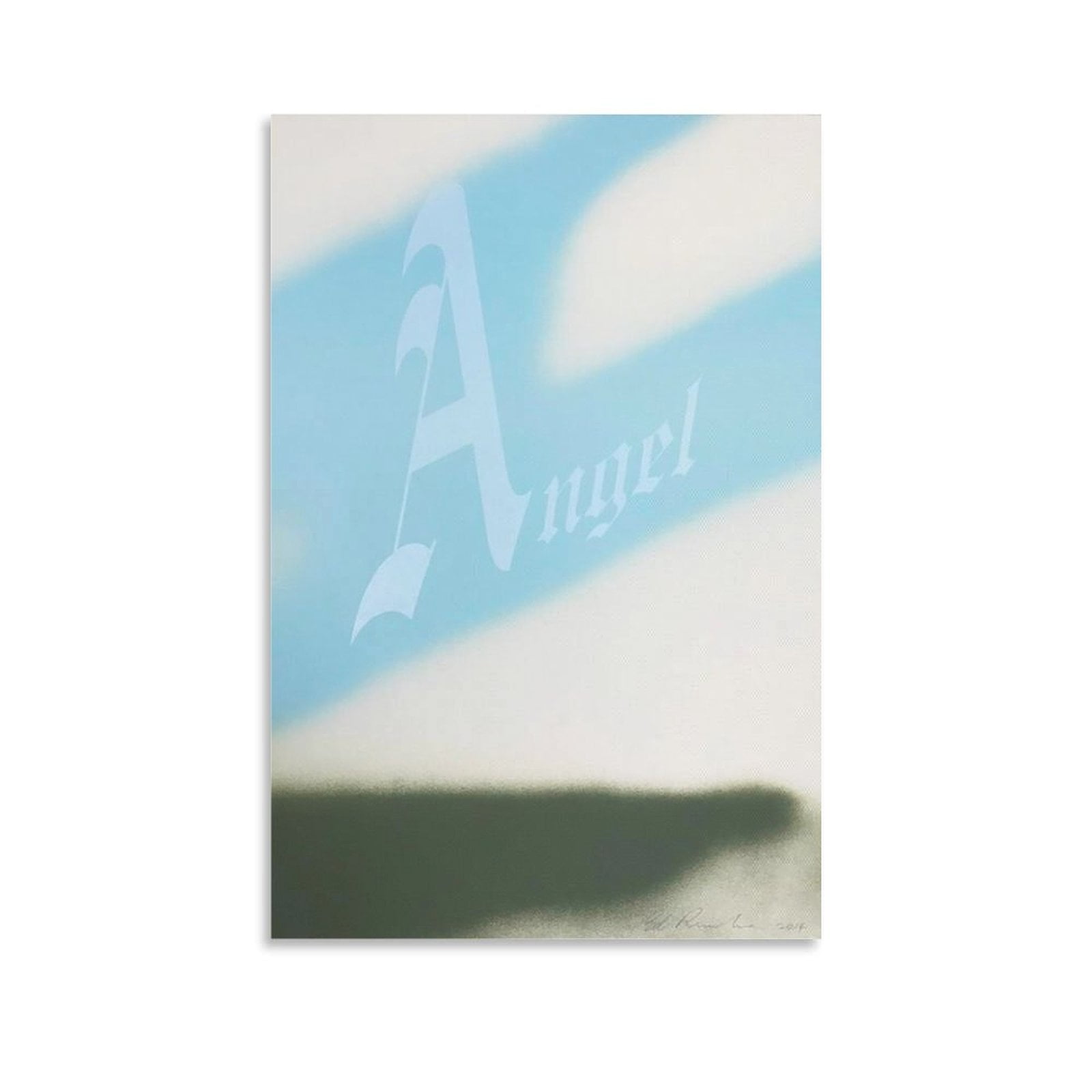 American Popist Artist Ed Ruscha《Angel, 2014》Art Abstract Poster ...