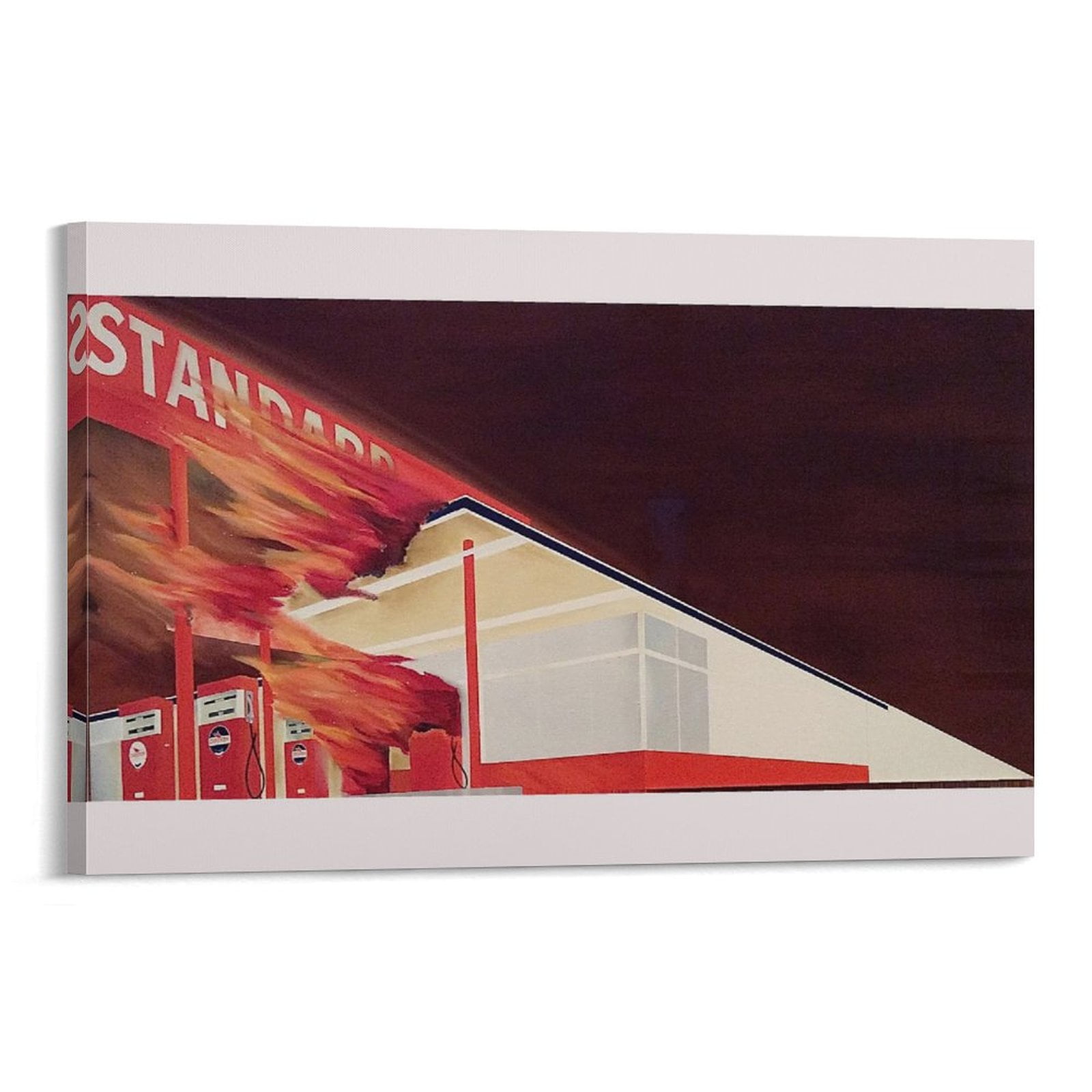 American Popist Artist Ed Ruscha《Buring Gas Station, 1965-66》Art ...