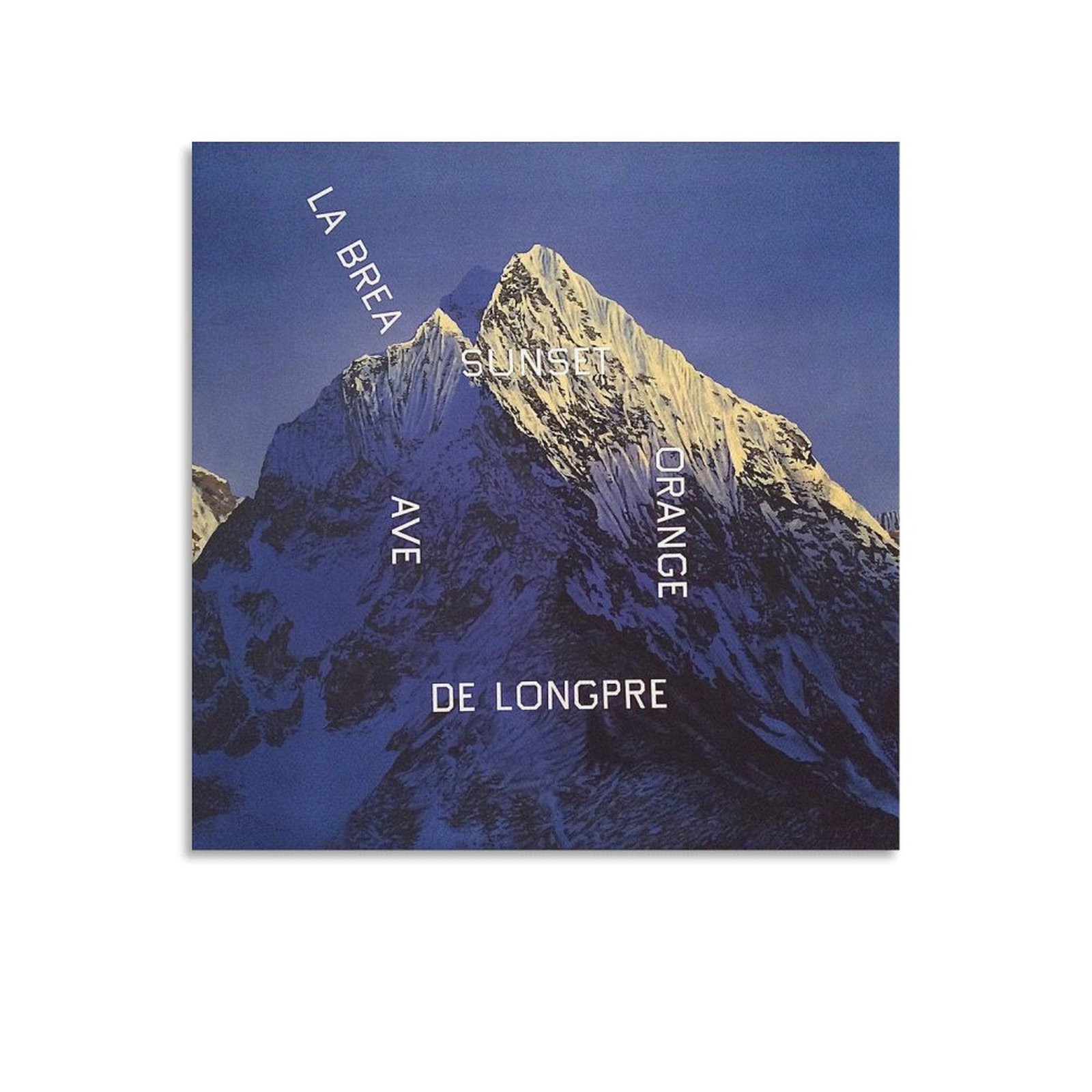 American Popist Artist Ed Ruscha《La Brea, Sunset, Orange, De Longpre ...