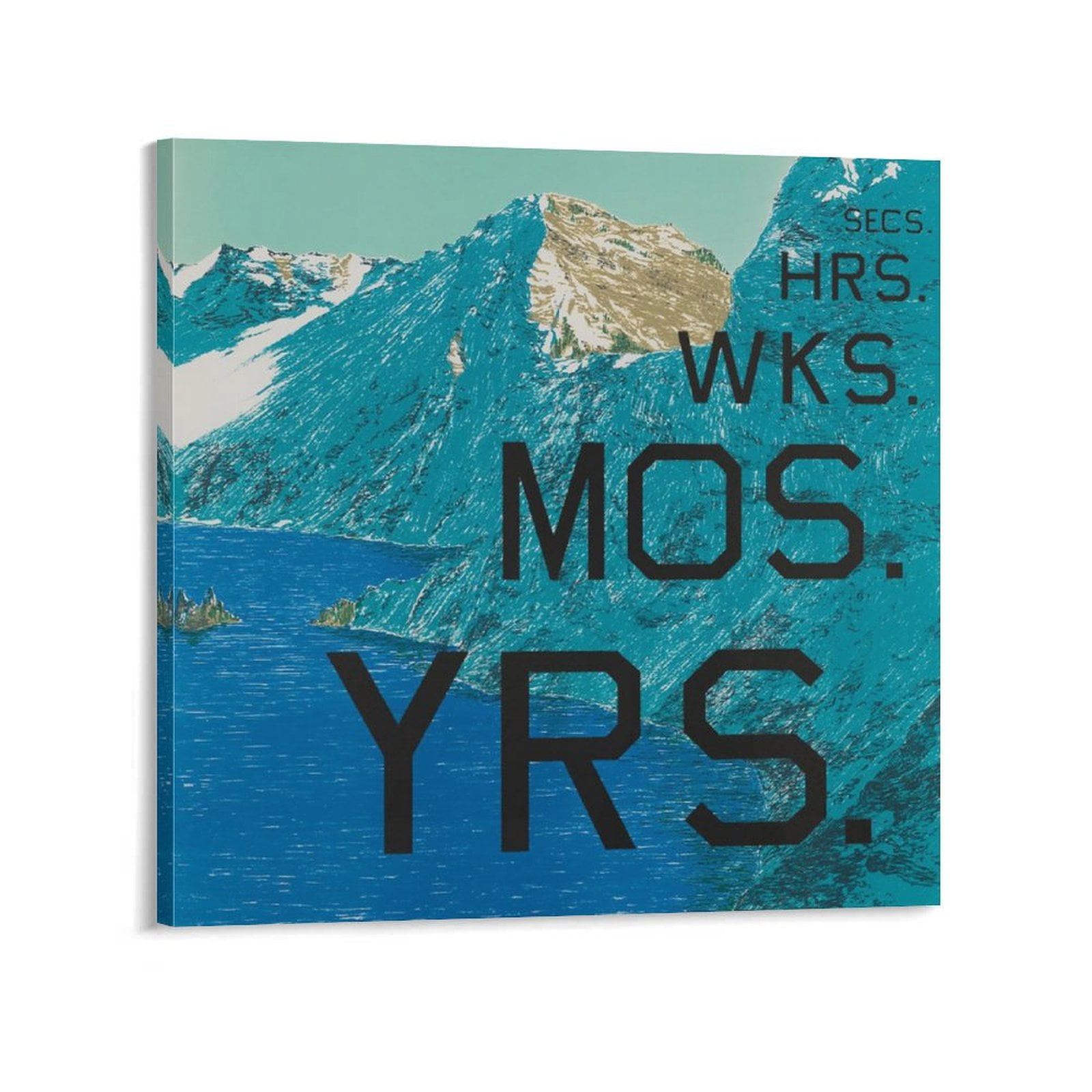 American Popist Artist Ed Ruscha，Periods，Art Abstract Poster Canvas ...