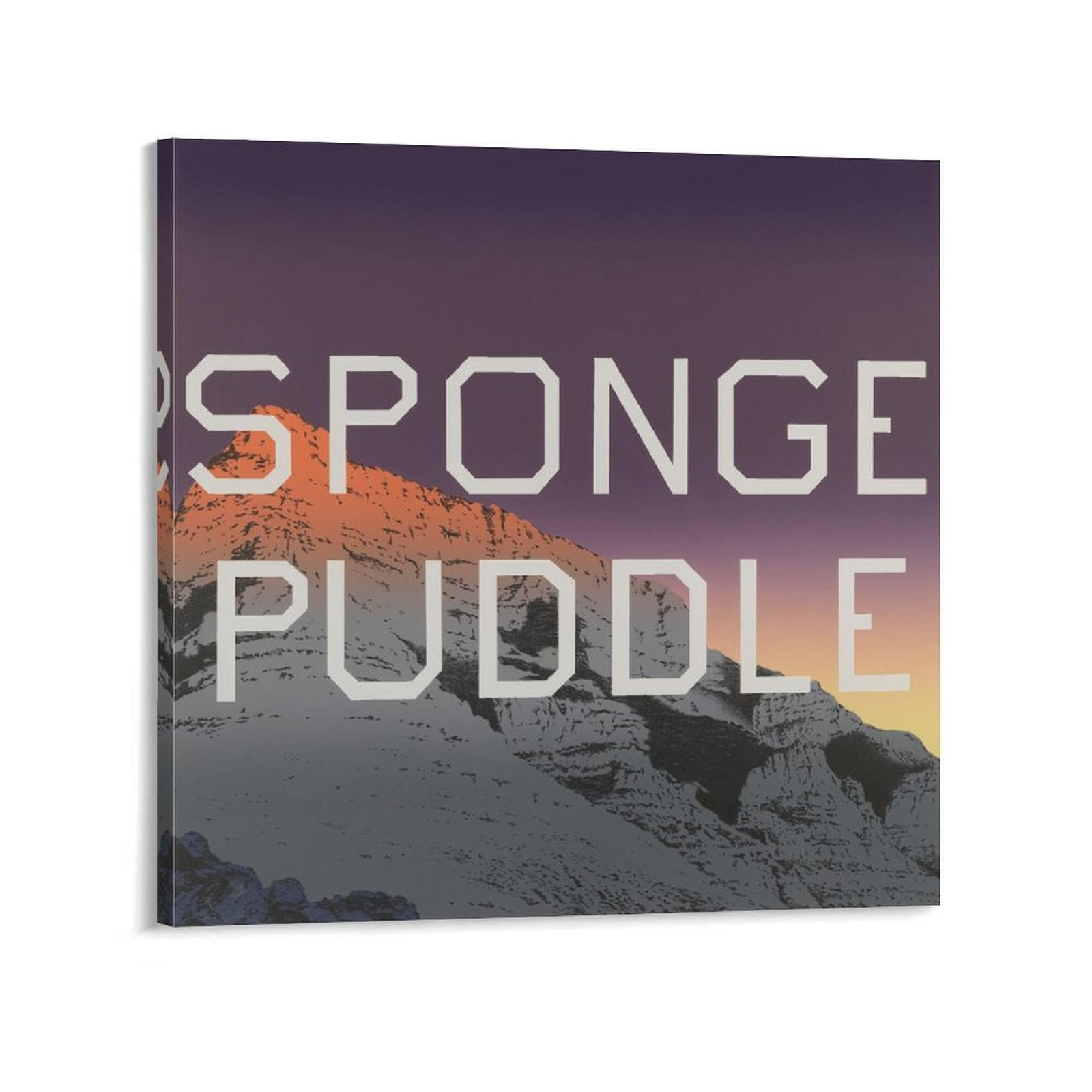 American Popist Artist Ed Ruscha，Sponge Puddle，Art Abstract Poster ...