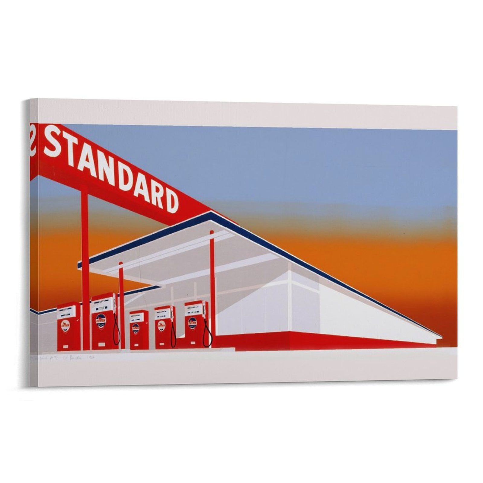 American Popist Artist Ed Ruscha《Standard Station, 1966》Art Abstract ...