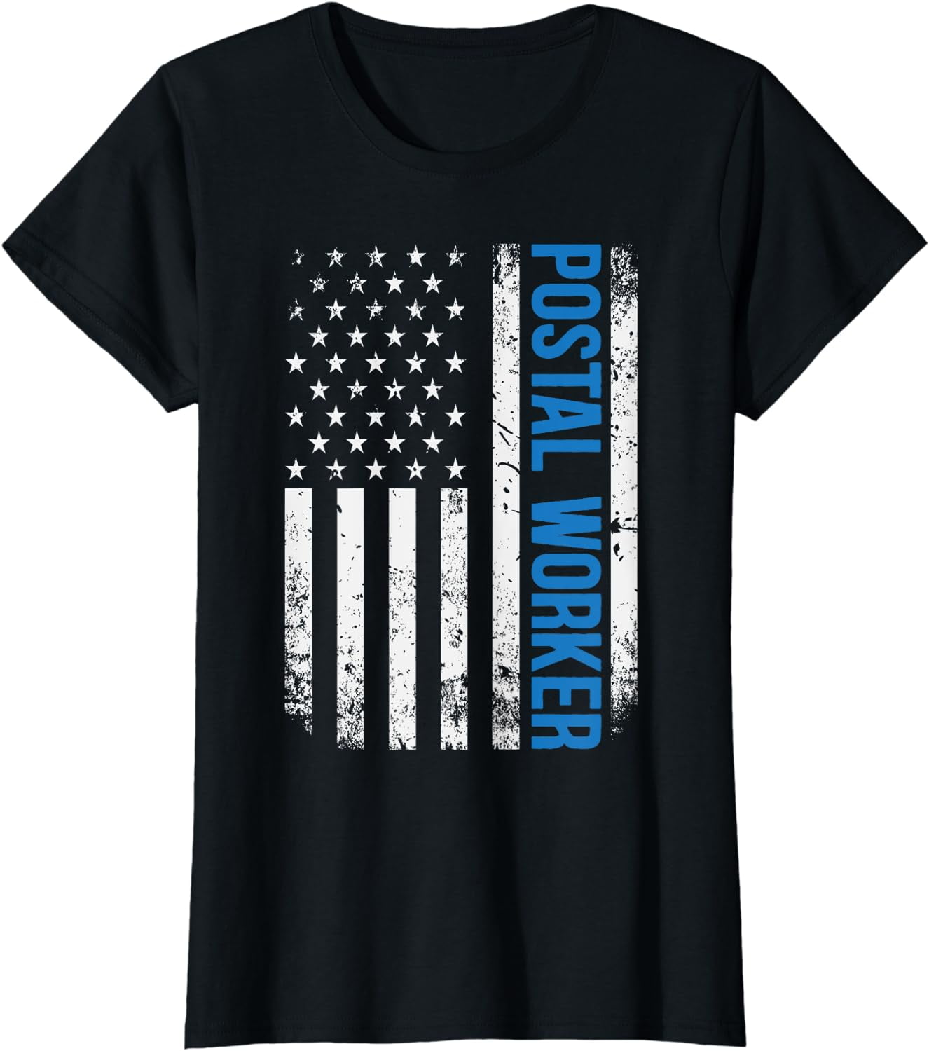 American Postal Worker USA Flag Mailman Mail 4th of July T-Shirt ...