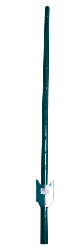 American Posts .5 in. H X 1.25 in. W X 6 ft. L 14 Ga. Powder Coated Green Steel U-Post - Walmart.com