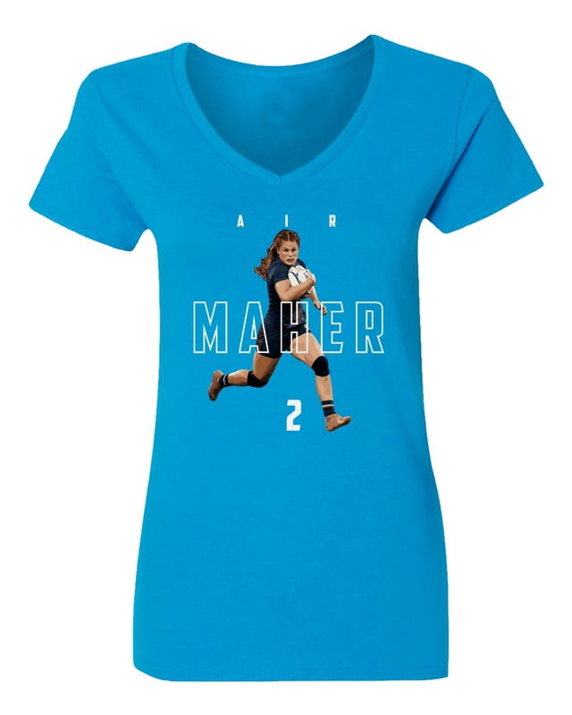 American Pride - Air Maher Rugby Fans Tribute Ladies' V-Neck Tshirt ...